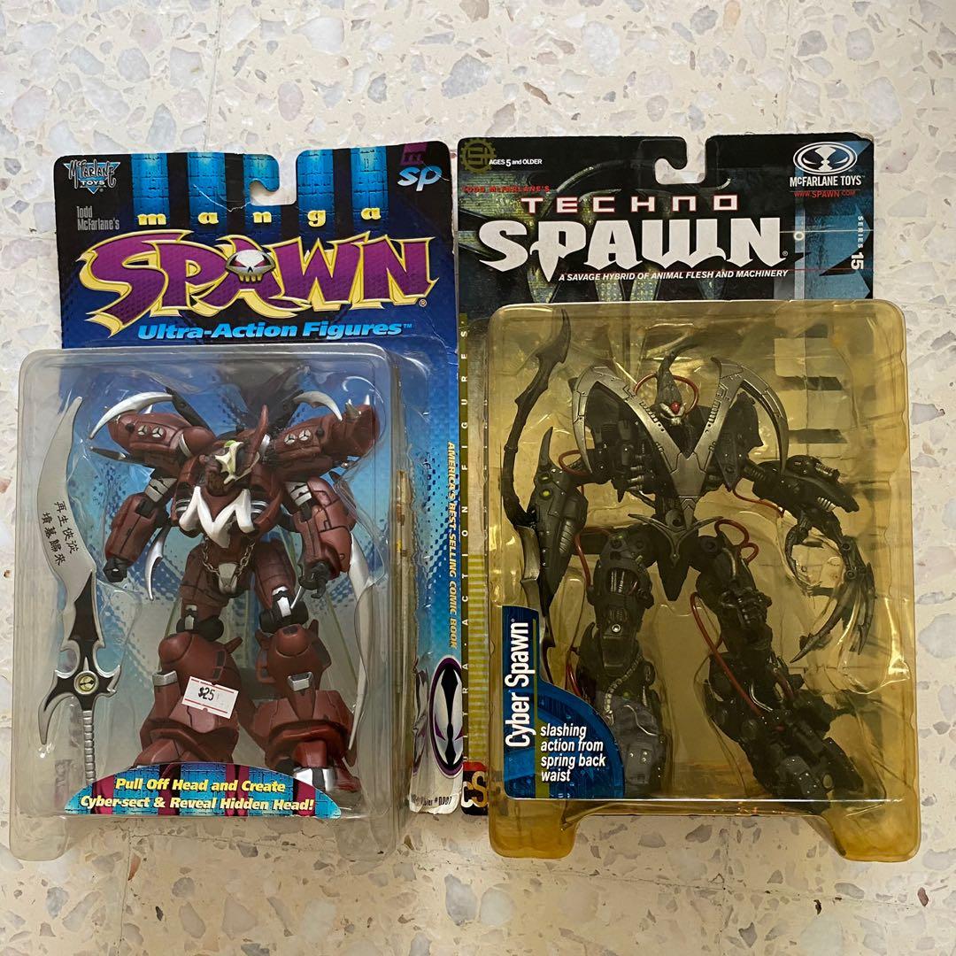 McFarlane’s Manga Spawn, Cyber Spawn and Malebolgia., Hobbies & Toys ...
