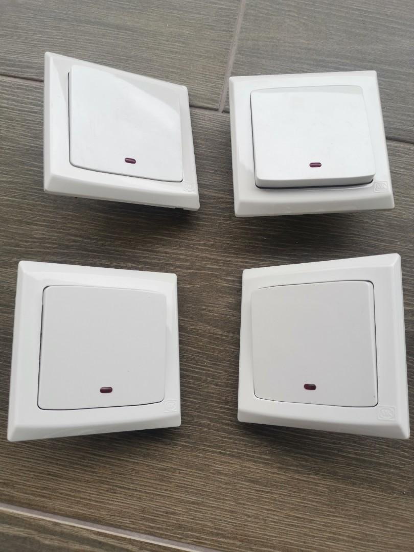 Light switches assorted, Furniture & Home Living, Lighting & Fans ...