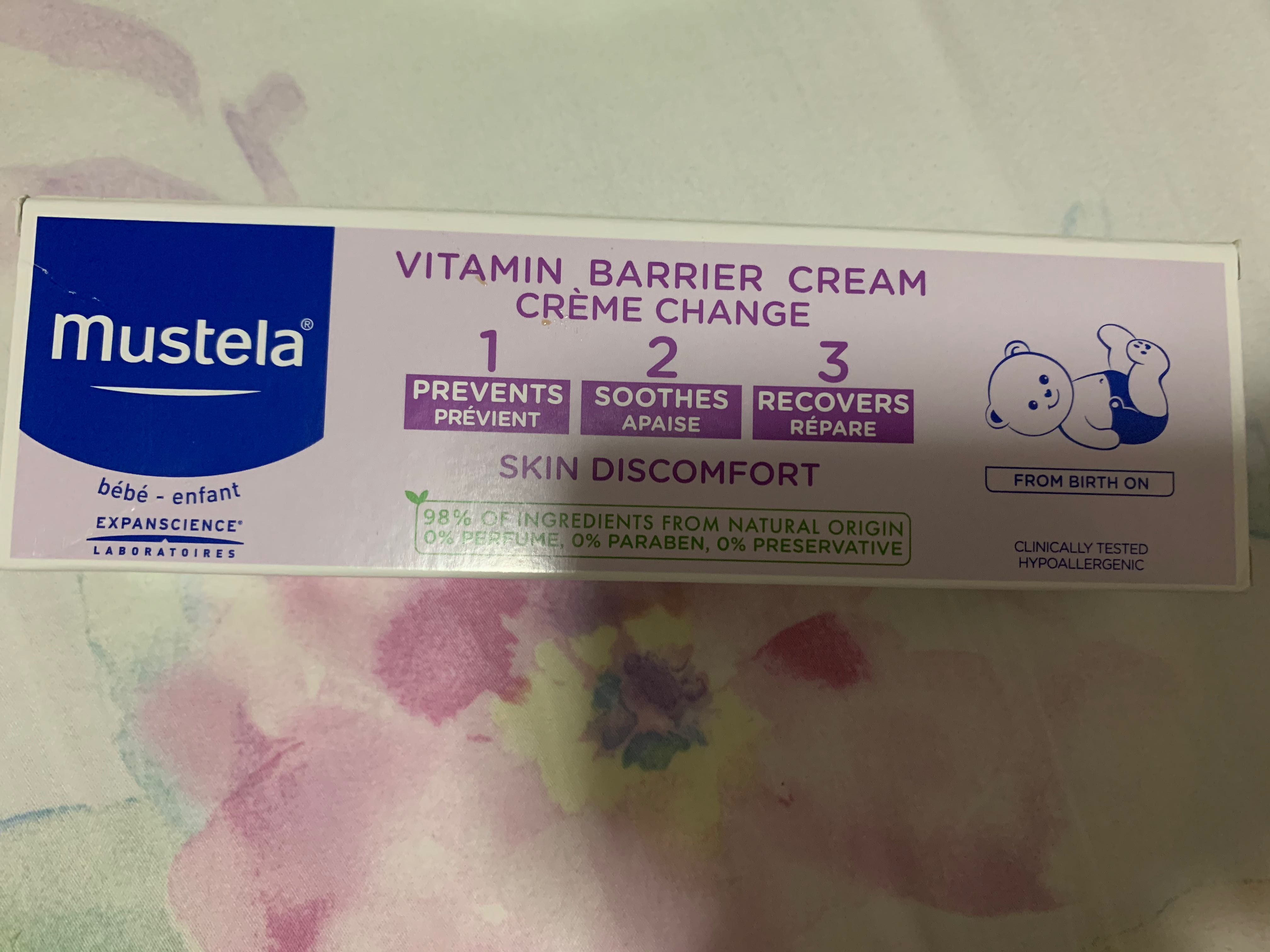 Mustela Diaper Rash/Barrier Cream - 100ml, Babies & Kids, Bathing ...