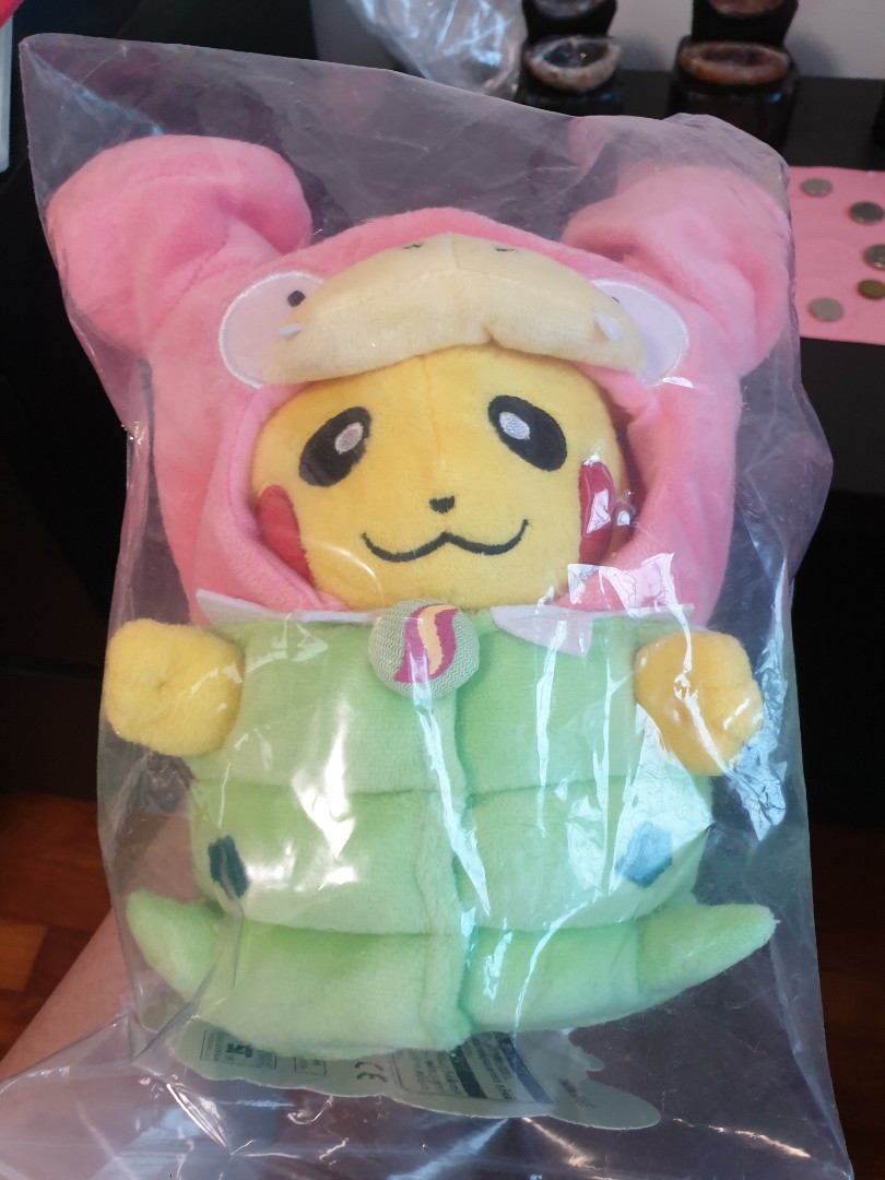 Pikachu in Slowpoke Costume Plush, Hobbies & Toys, Toys & Games on ...