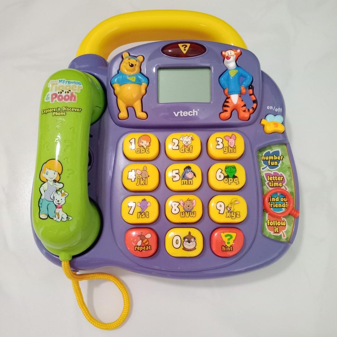 PL VTech Winnie The Pooh Explore and Discover Phone, Babies & Kids ...