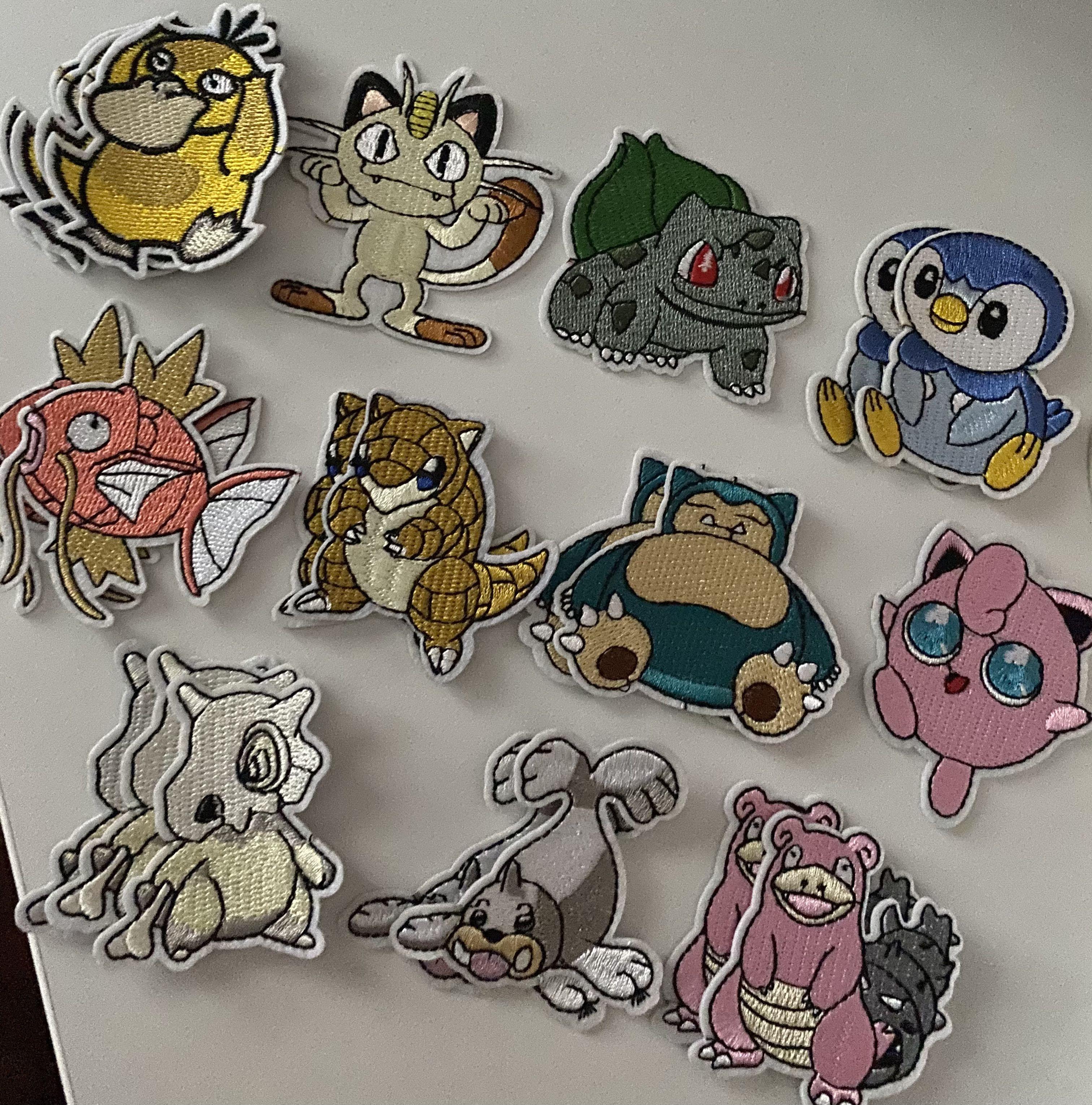 Pokemon Iron On Assorted Embroidered Patches, Design & Craft, Others on ...