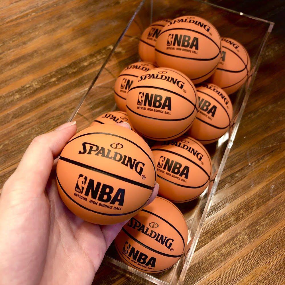 Spalding NBA Official High-bounce Mini Basketball Q版籃球 彈力球, 運動產品, 運動與體育 ...