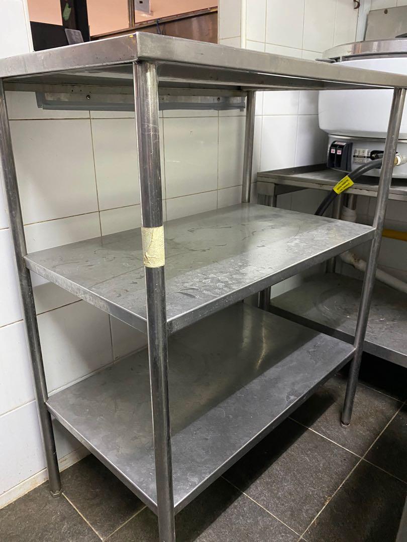 Stainless table for hawker, Furniture & Home Living, Furniture, Tables ...