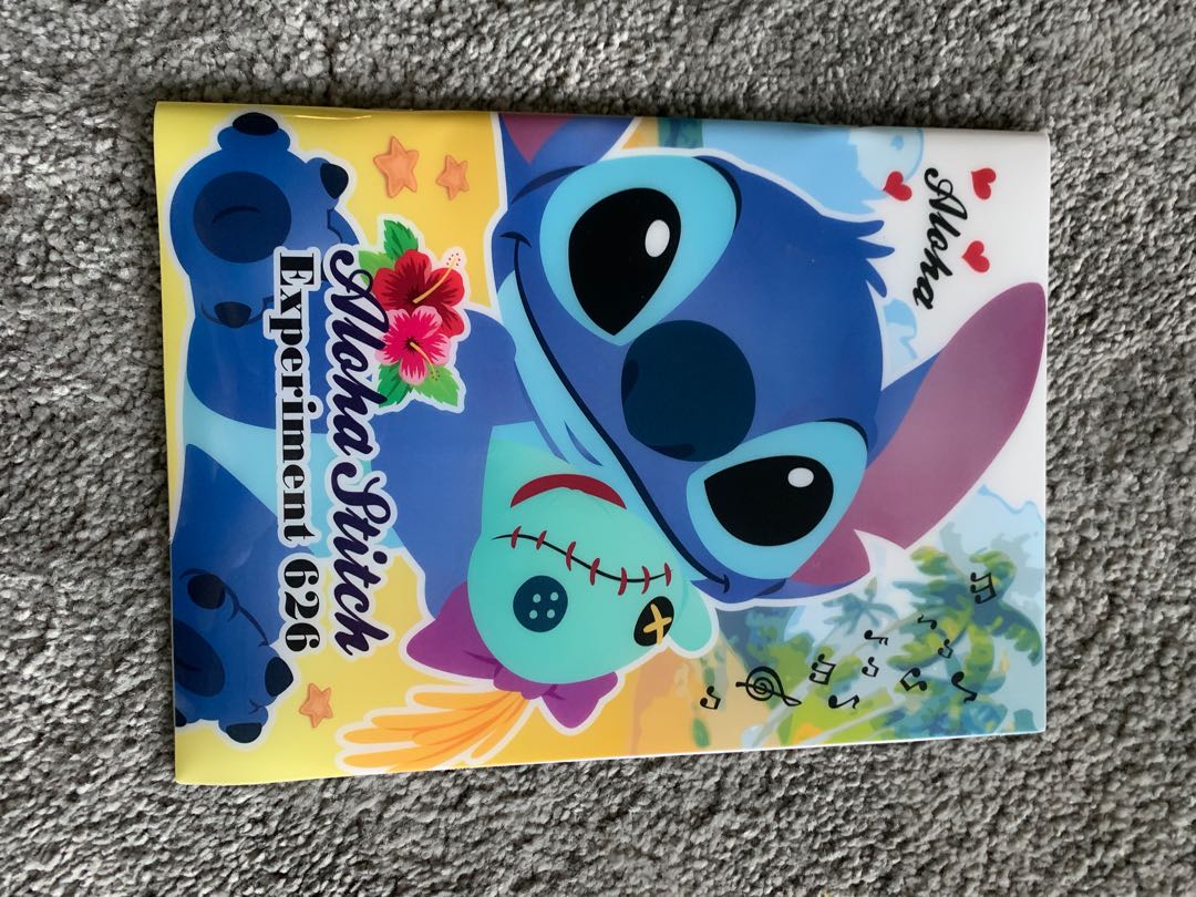 Stitch writing book, Hobbies & Toys, Stationery & Craft, Stationery ...