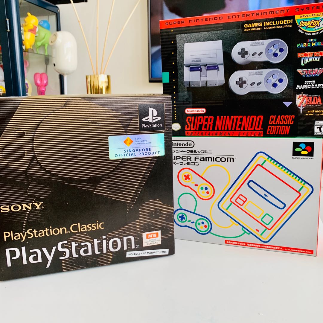 Super Nintendo, PlayStation Classic - mini, Toys & Games, Video Gaming ...