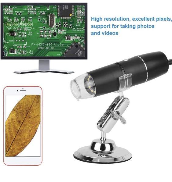 USB Digital Microscope, 1000x W04 USB Microscope Camera Industrial ...