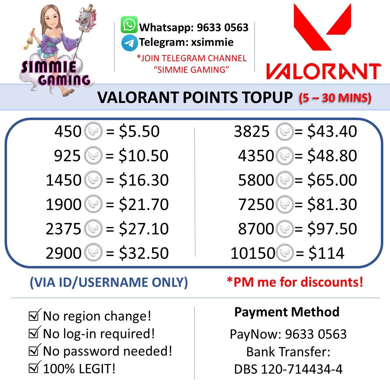 Valorant Points Top Up, Video Gaming, Gaming Accessories, Game Gift ...