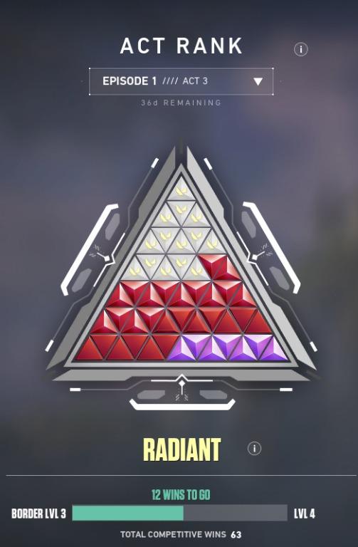 Valorant Radiant account with skins, Video Gaming, Gaming Accessories ...