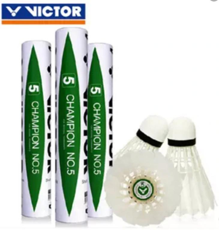 Victor 5 Shuttlecock, Sports Equipment, Sports & Games, Racket & Ball ...
