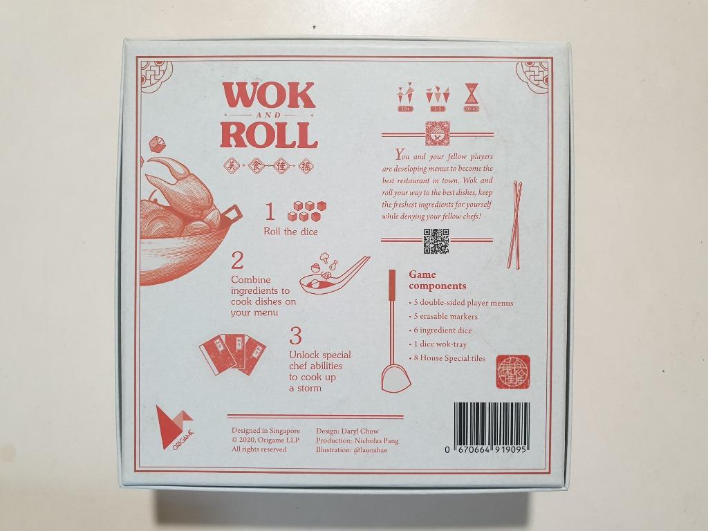 WOK AND ROLL Singapore Board Game, Hobbies & Toys, Toys & Games on ...