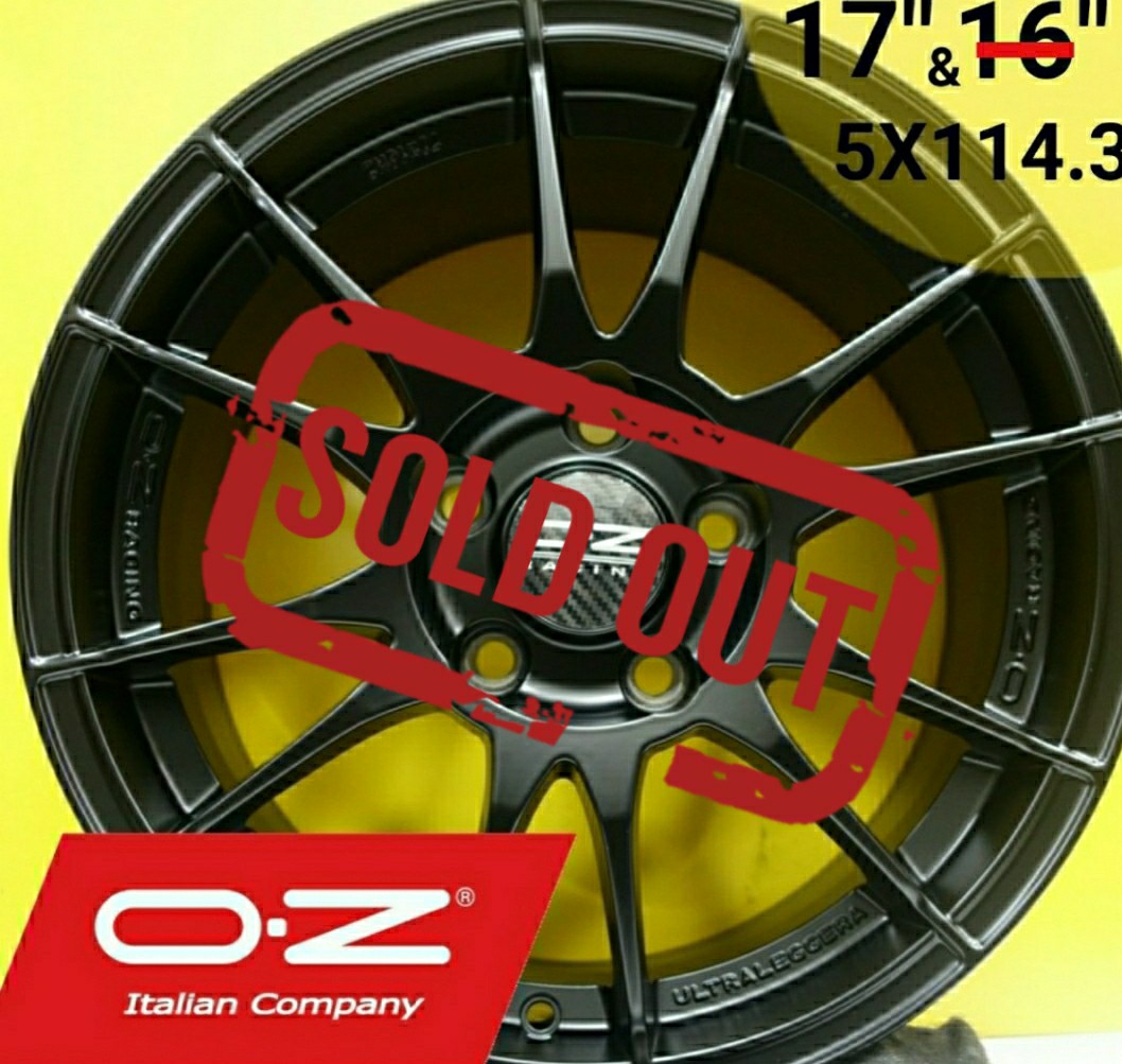 16" 17" OZ RACING ULTRALEGGERA 5x114.3 OZ RIMS, Car Accessories, Tyres ...