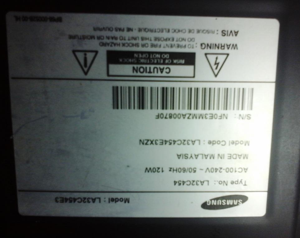 32 inches SAMSUNG LCD TV ( No Power ), TV & Home Appliances, TV ...