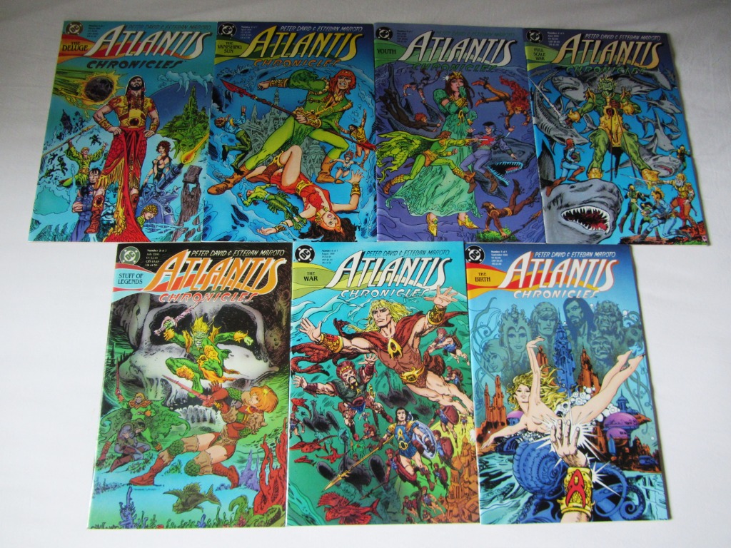 7 comics Atlantis Chronicles 1-7 Complete Peter David 1990, Hobbies ...