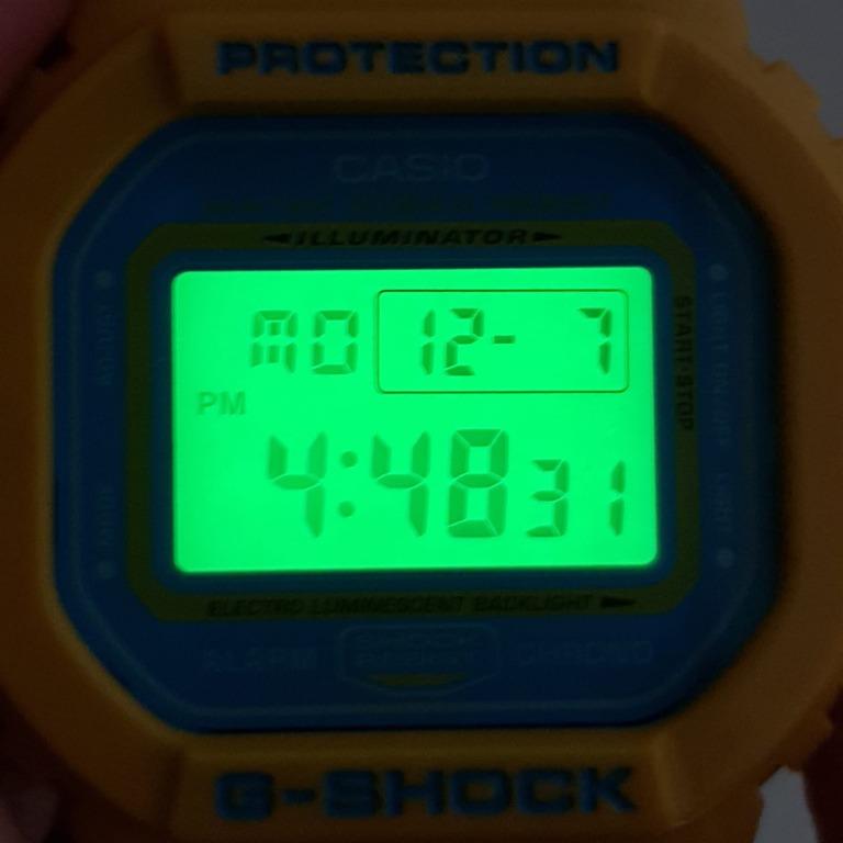 Authentic Mustard Yellow. Metallic Reflective Digits. Negative Green ...