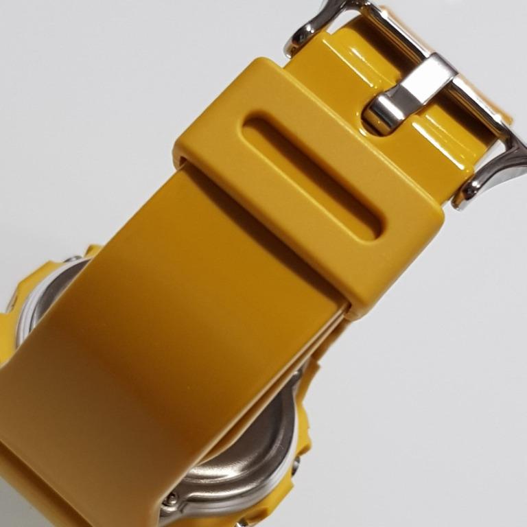 Authentic Mustard Yellow. Metallic Reflective Digits. Negative Green ...