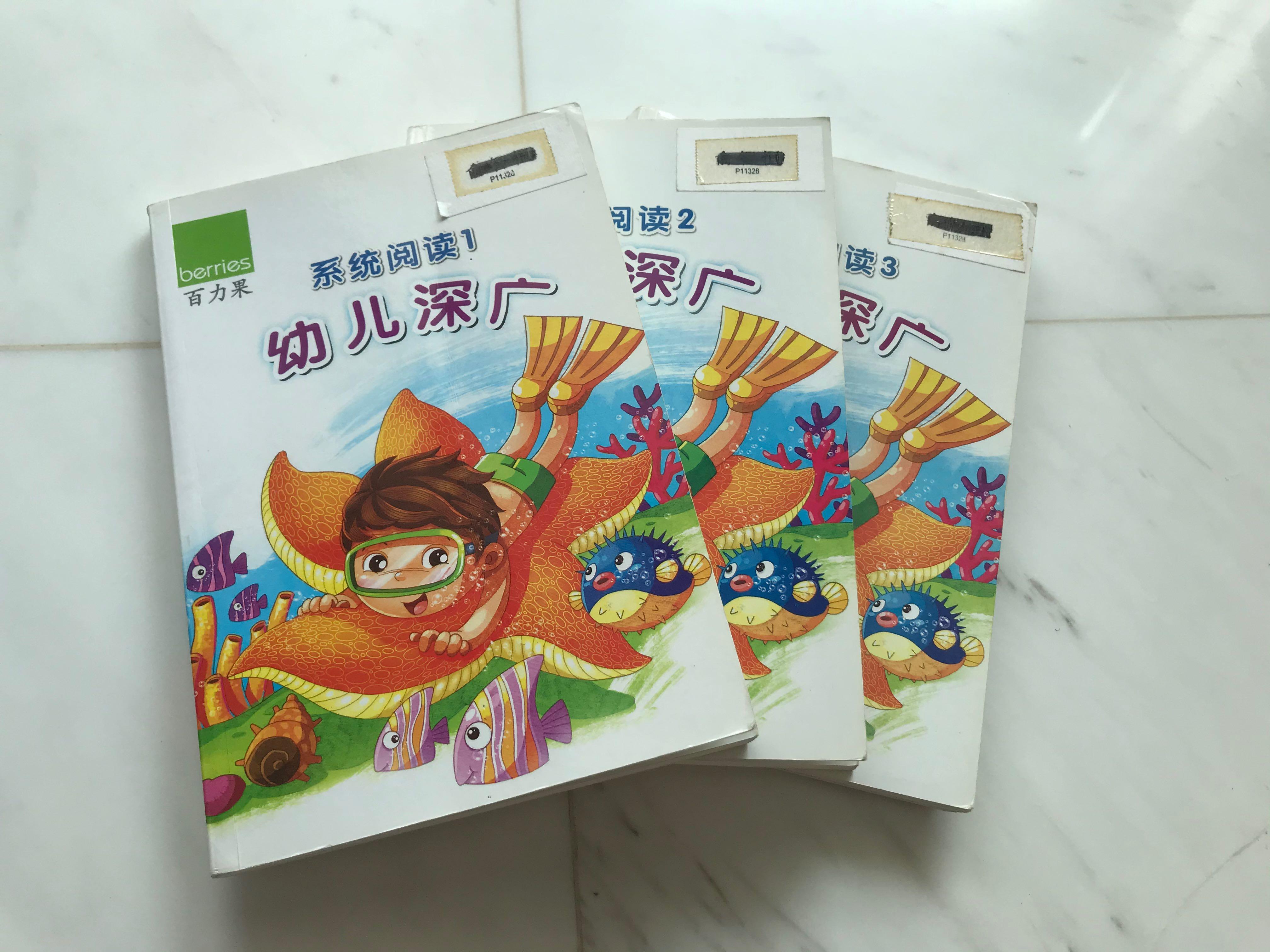 Berries K1 and K2 reading materials (with reading pen), Books ...