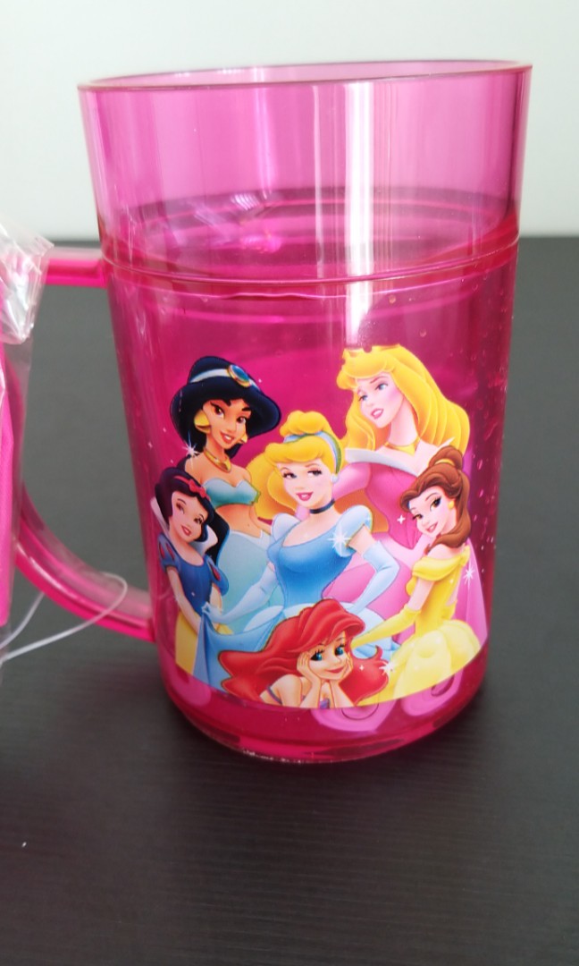 Brand New Disney Princess cup with Pouch, Babies & Kids, Nursing ...