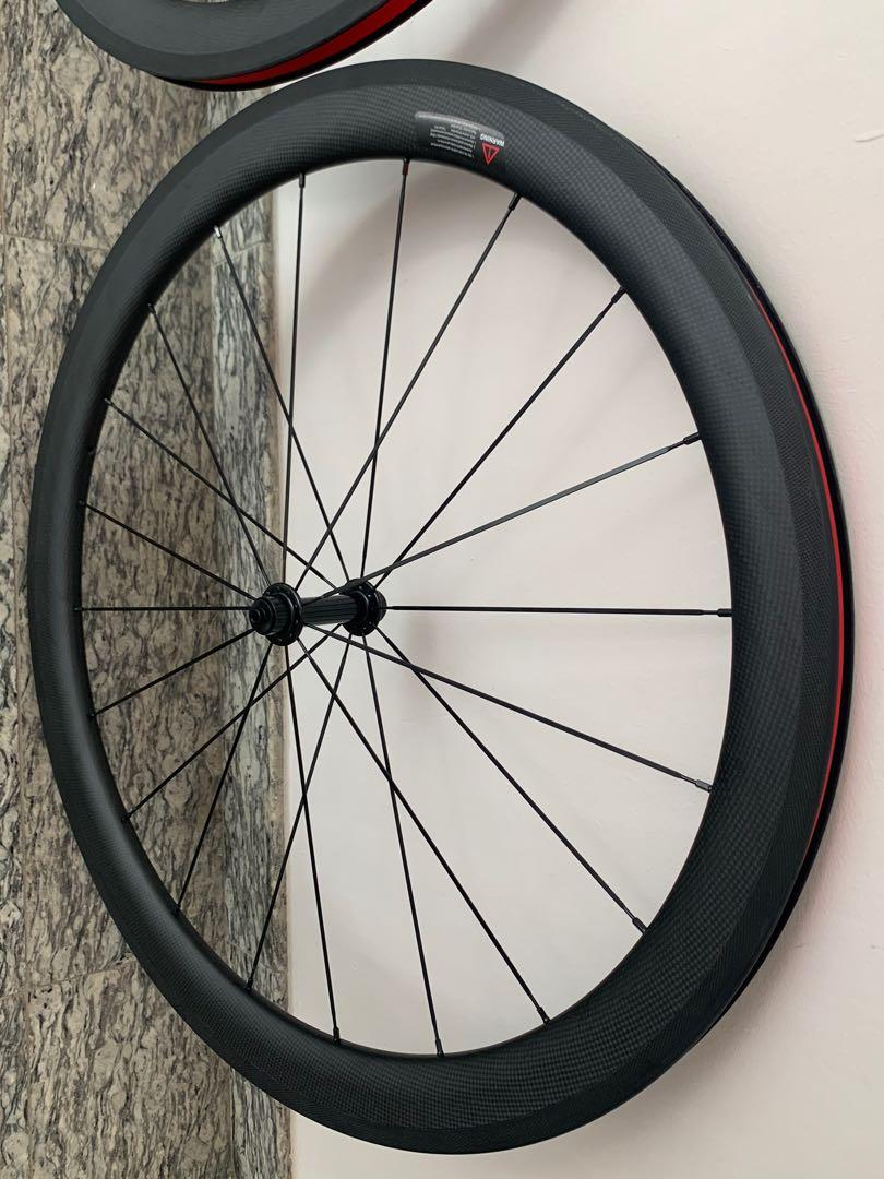 Carbon wheelset R13 hub 50mm 700c Clincher Rim brake road bike ...