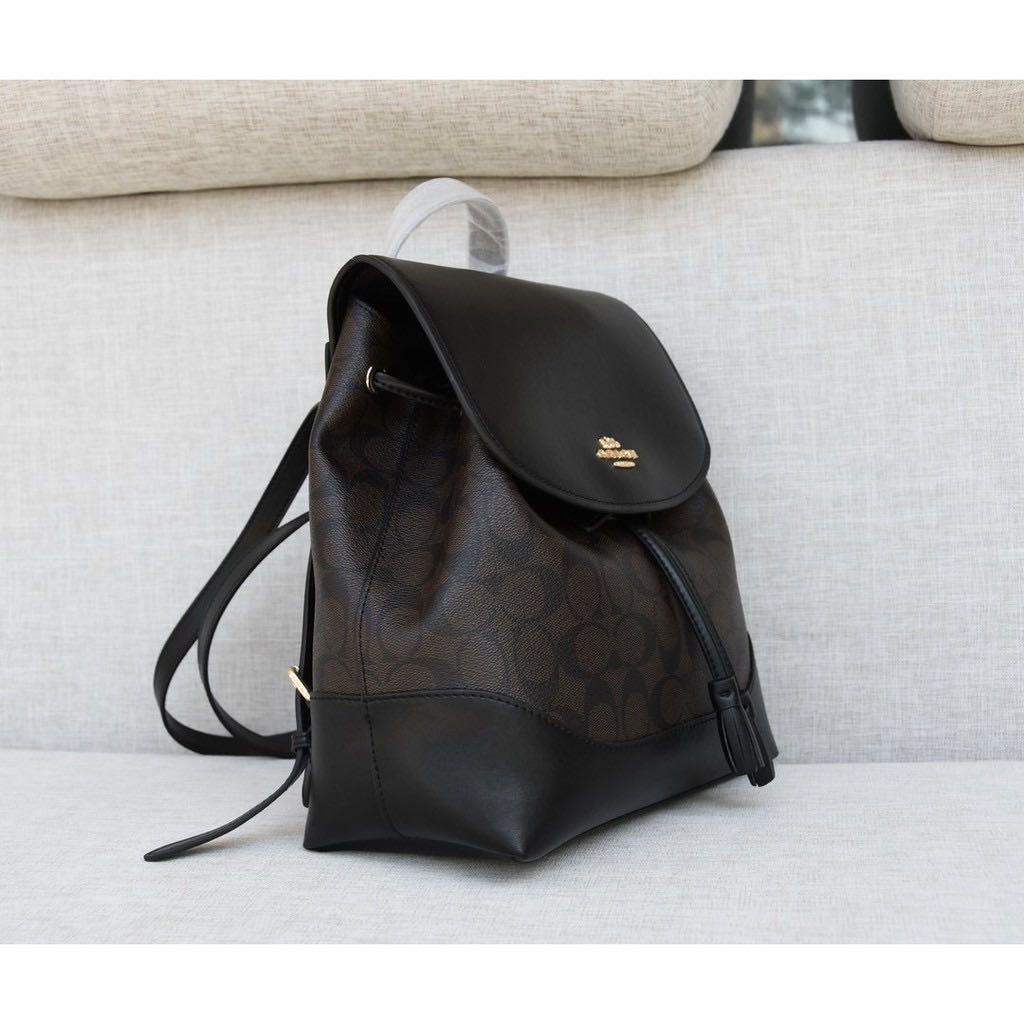 Coach Elle Backpack in Signature Canvas, Women's Fashion, Bags ...