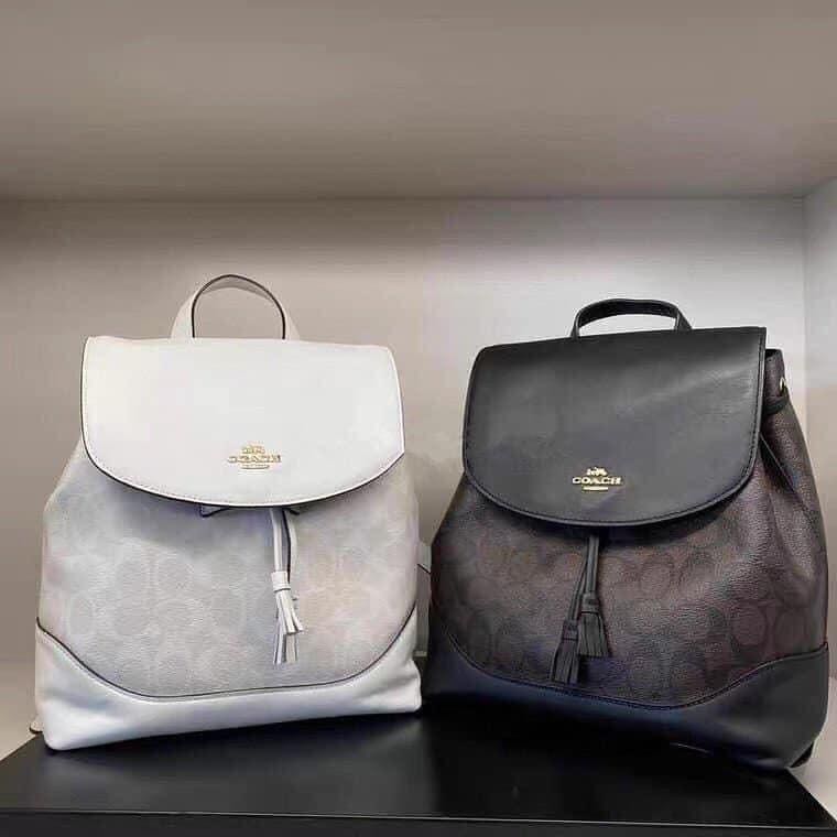 Coach Elle Backpack in Signature Canvas, Women's Fashion, Bags ...