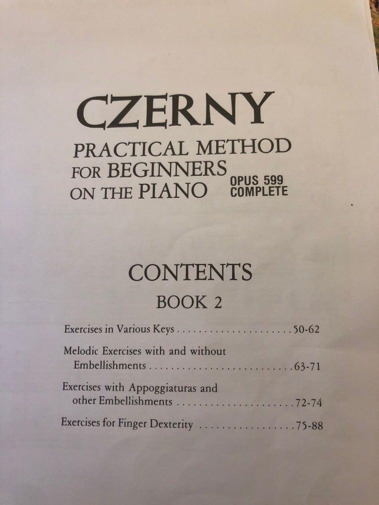 Czerny Op 599 (Piano), Hobbies & Toys, Books & Magazines, Assessment ...