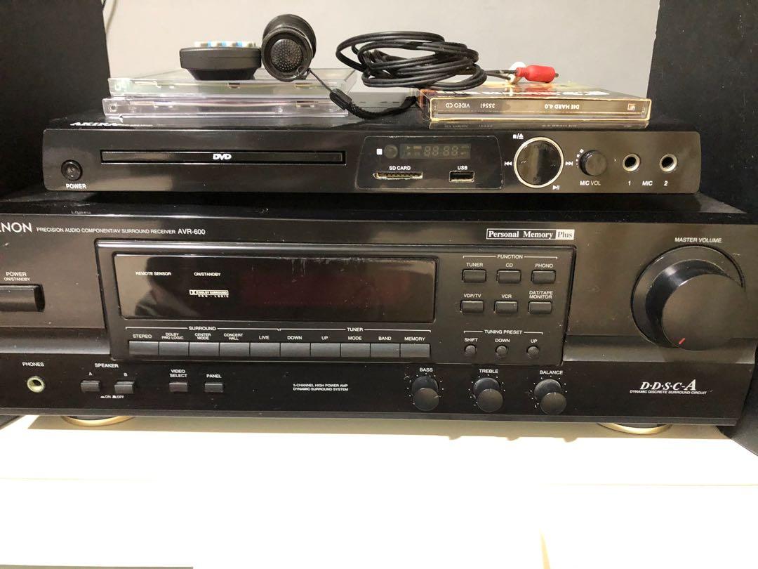 Denon AVR 600 Amplifier with speakers . Good working condition.View and ...