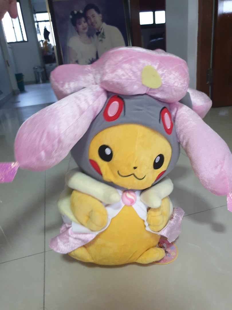 Diancie Pikachu Stuffed Toy (OFFICIAL), Hobbies & Toys, Toys & Games on ...