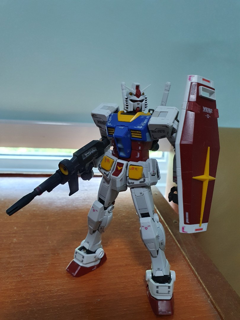 *BUILT* RG01 RX-78-02 Gundam, Hobbies & Toys, Toys & Games on Carousell