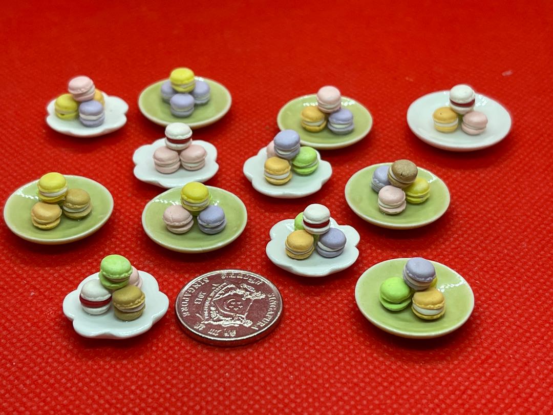 Handmade Miniature Macarons (Clay), Hobbies & Toys, Stationery & Craft ...