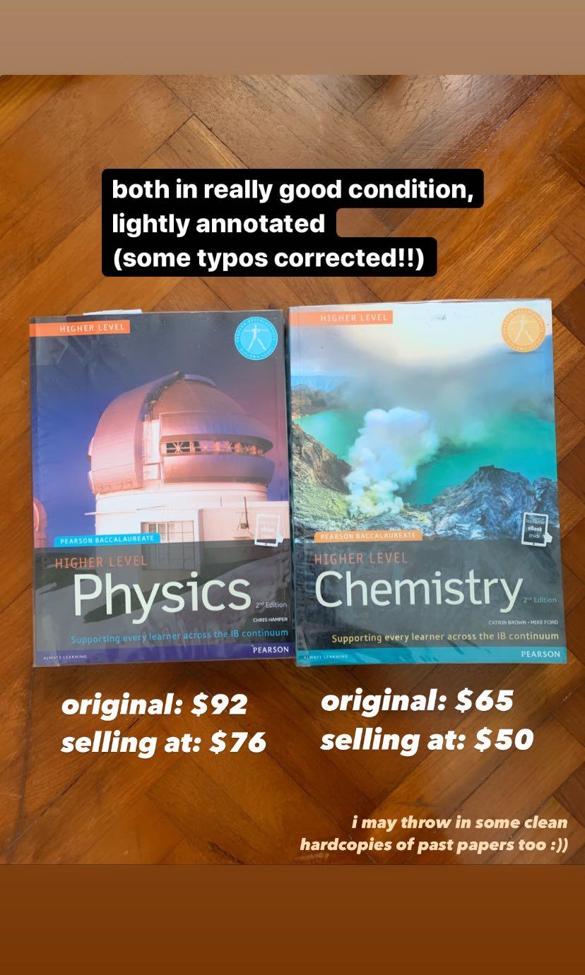 IB Physics & Chemistry Textbooks (Pearson), Hobbies & Toys, Books ...