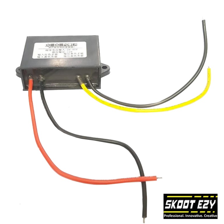 DC-DC Step Down Transformer 24v-80v To 12V Converter Ebike E-Bike PMD ...