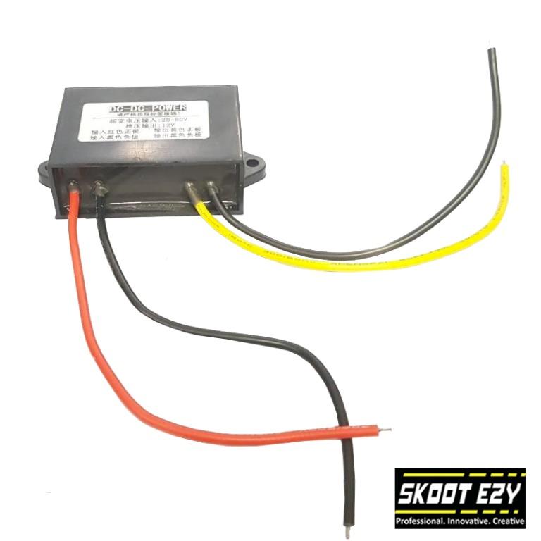 DC-DC Step Down Transformer 24v-80v To 12V Converter Ebike E-Bike PMD ...