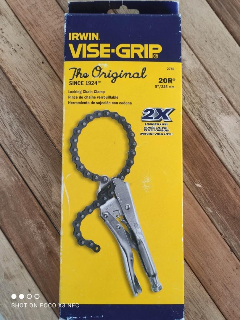 IRWIN VISE-GRIP Locking Chain Clamp, 9", Furniture & Home Living, Home ...