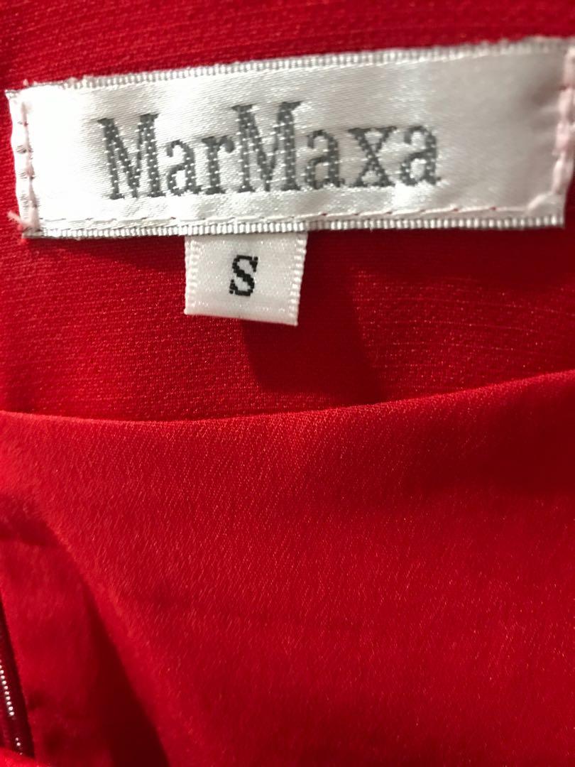 MaxMar* red dress, Fesyen Wanita, Pakaian Wanita, Gaun & Rok di Carousell