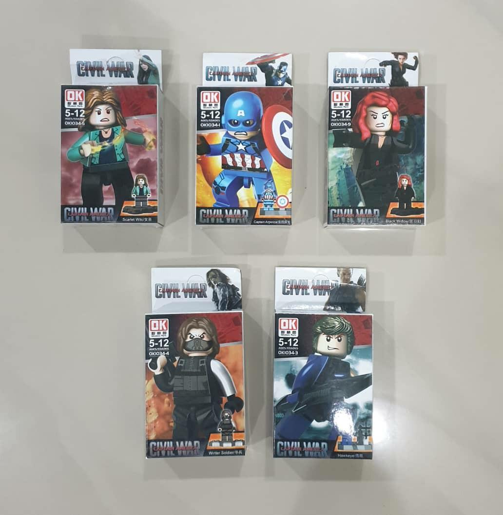 Miniatures Lego 3rd party Captain America, Hobbies & Toys, Toys & Games ...