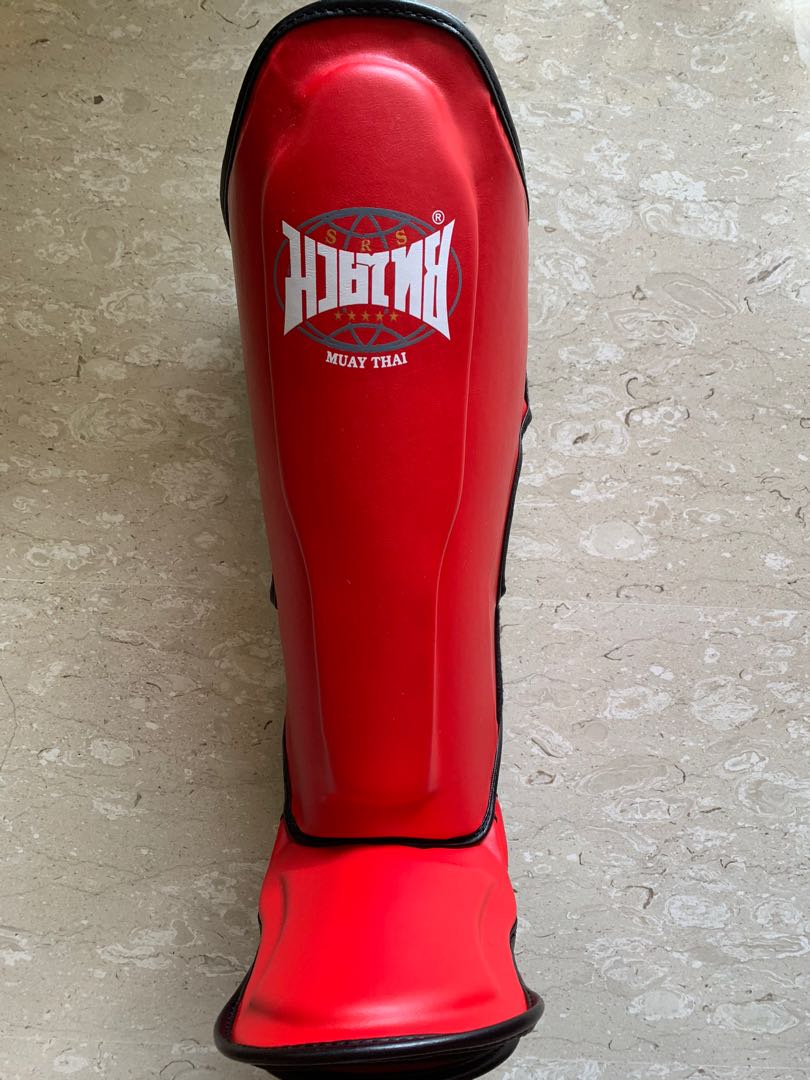 Muay thai shin pads/guards, Sports Equipment, Sports & Games, Racket ...