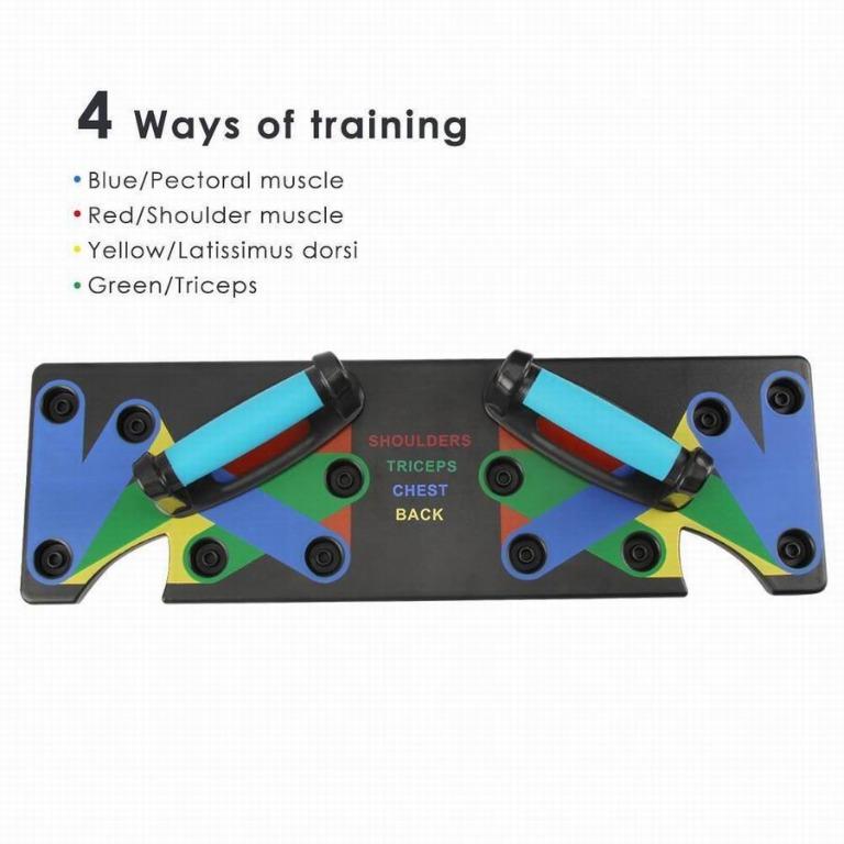 Multifunctional Combination Strength Trainer Push Up Plate Board Biceps ...