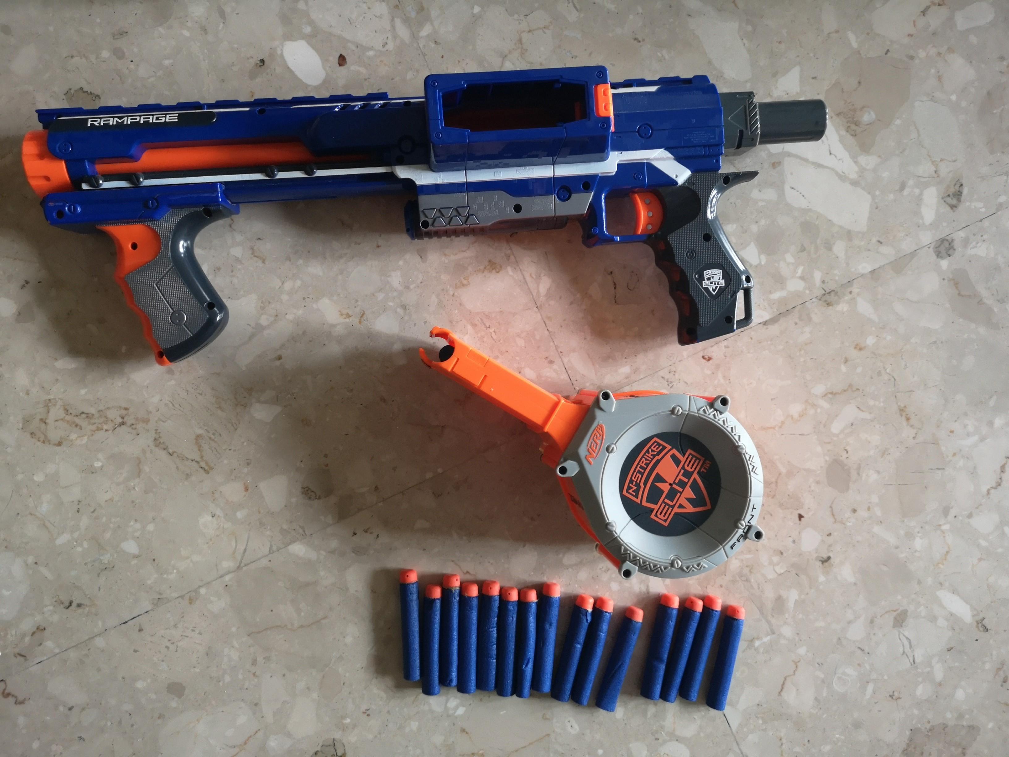 Nerf Rampage Nerf Gun, Hobbies & Toys, Toys & Games on Carousell
