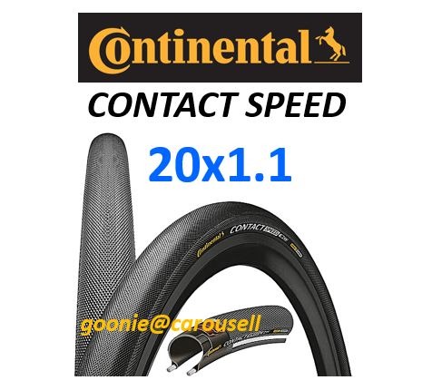 Pair Continental Contact Speed Tyre 20 inch 20x1.10 406 , Sports ...