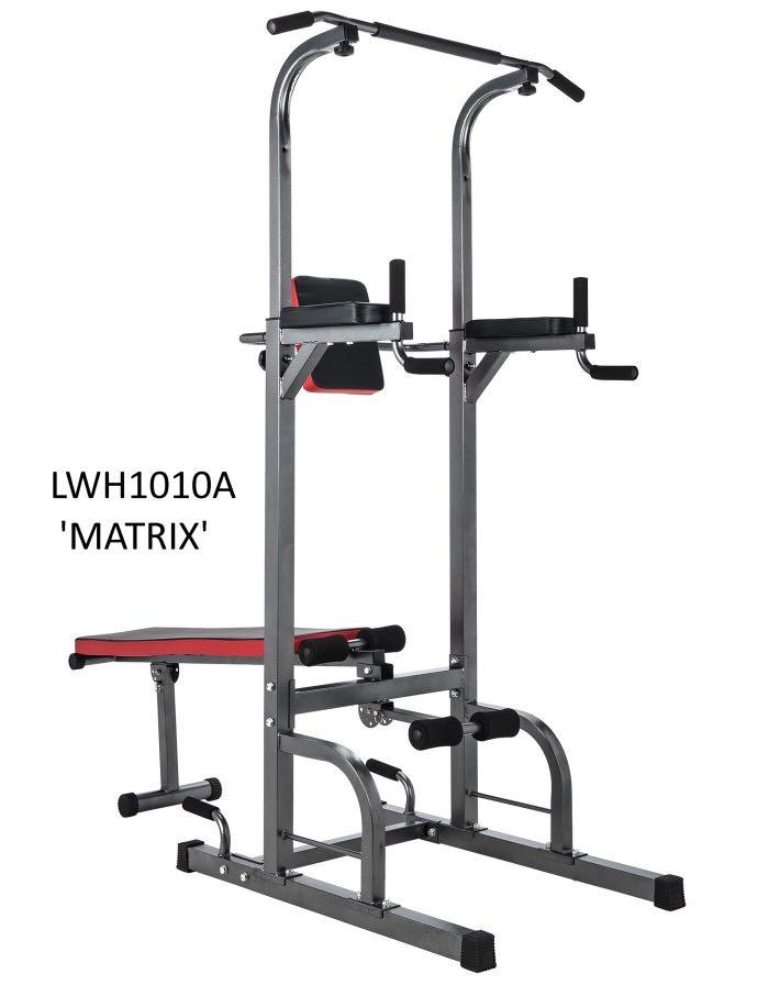 Power ab tower with bench benchpress press abs vector mayrix ...