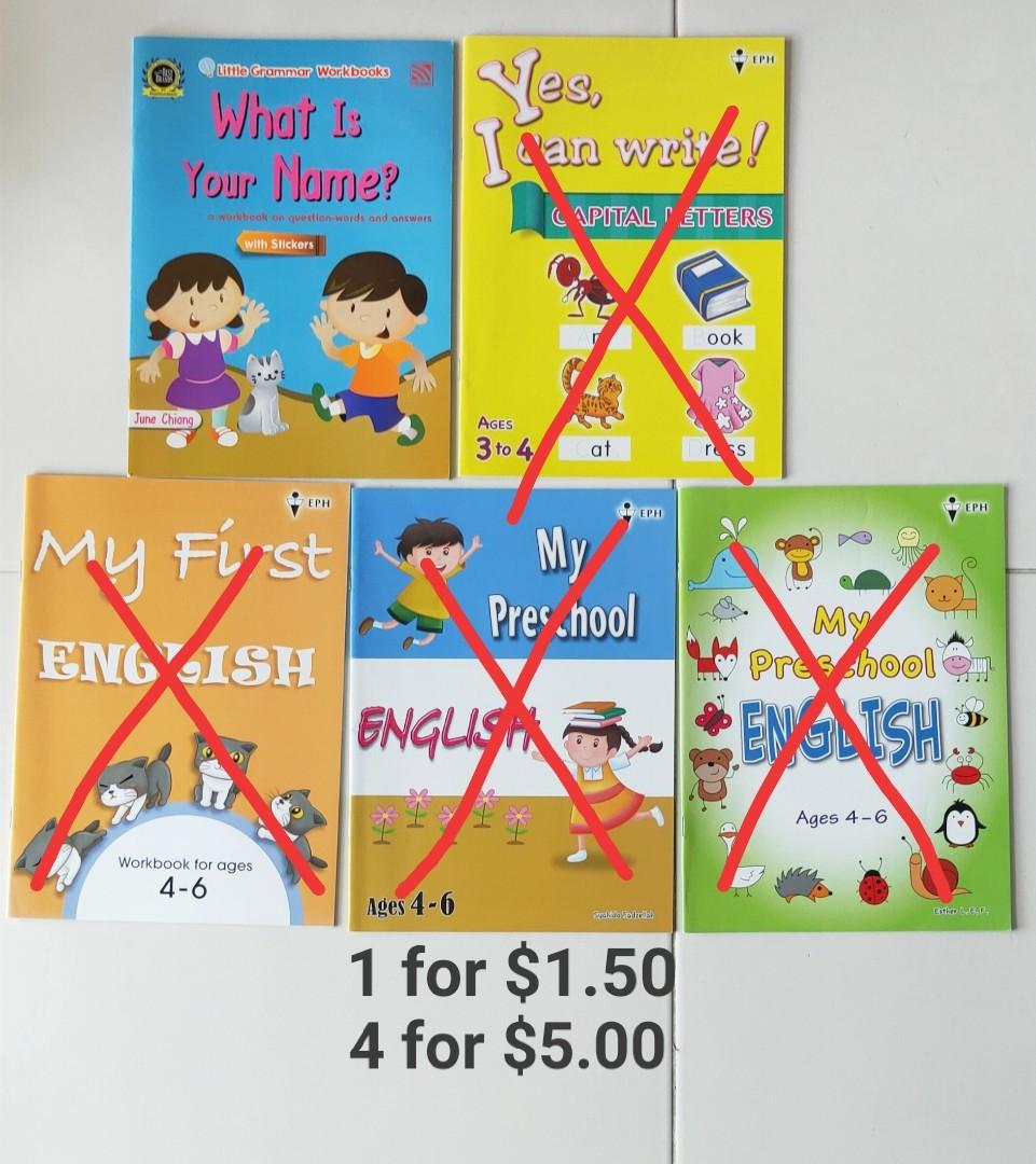 Pre-primary English exercise book (Preschool), Hobbies & Toys, Books ...