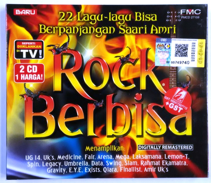 Rock Berbisa 2CD Saari Amri Rahmat Ekamatra UG 14 Fair Arena Slam Laksamana Lemon T Qiara ...