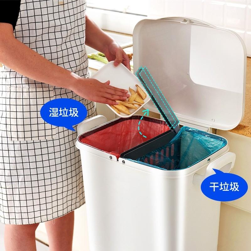 Rubbish bin partitioned, Furniture & Home Living, Cleaning & Homecare ...