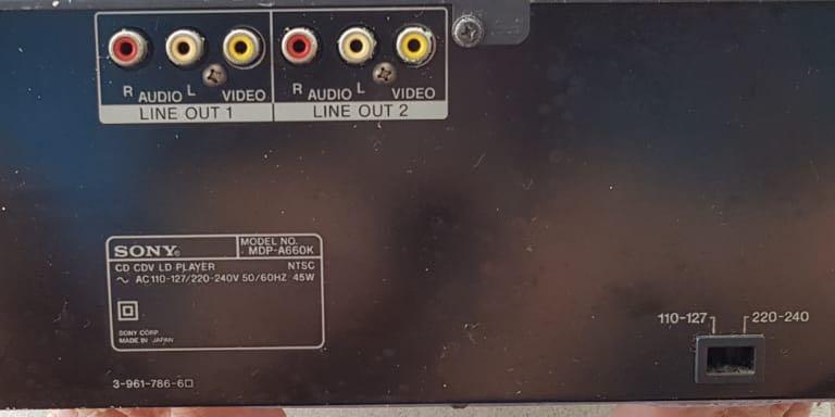 SONY MDP - A 660 K Laser Disc Player, Audio, Portable Music Players on ...