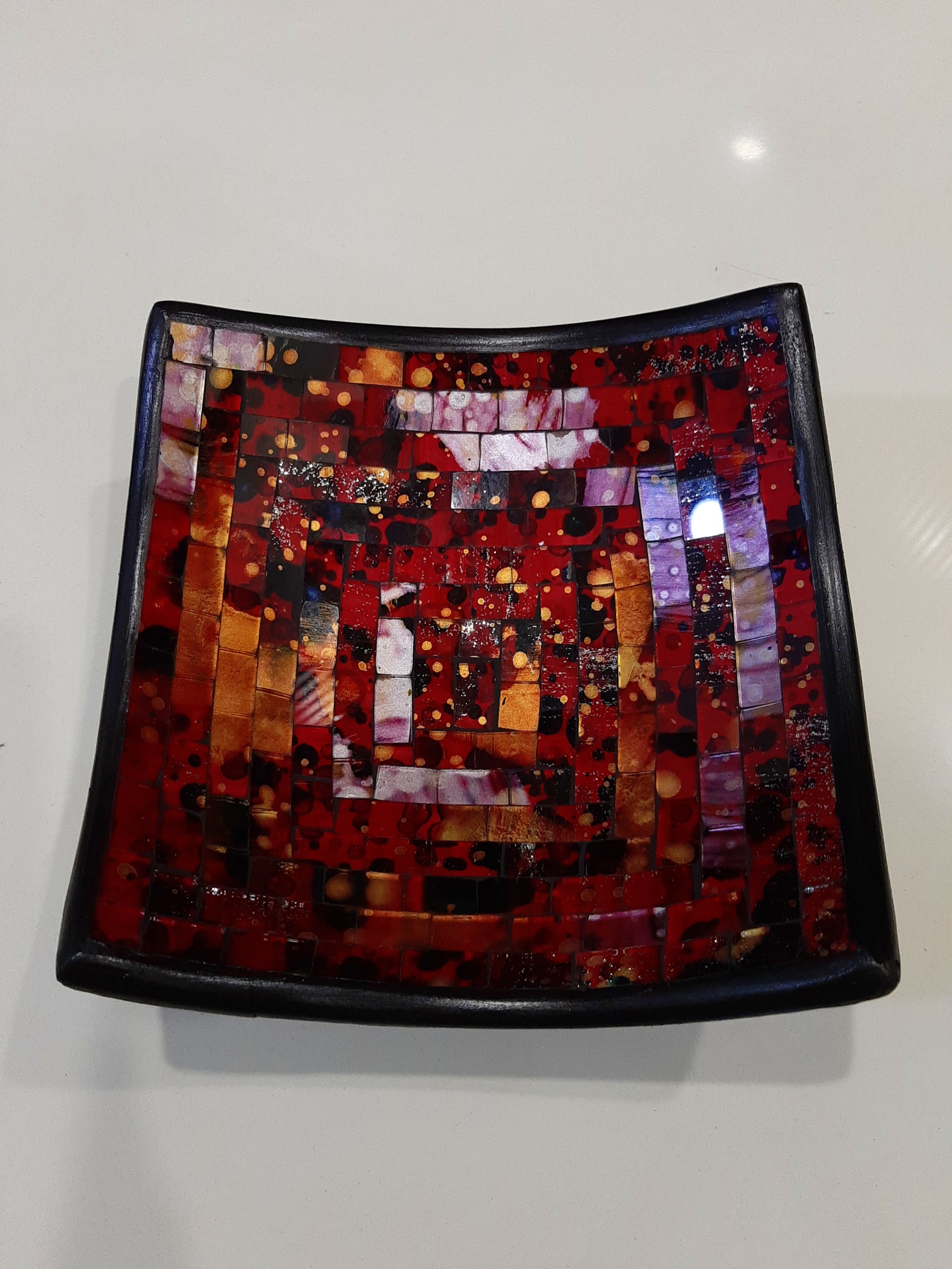 Stained glass display plate, Furniture & Home Living, Home Decor, Vases ...