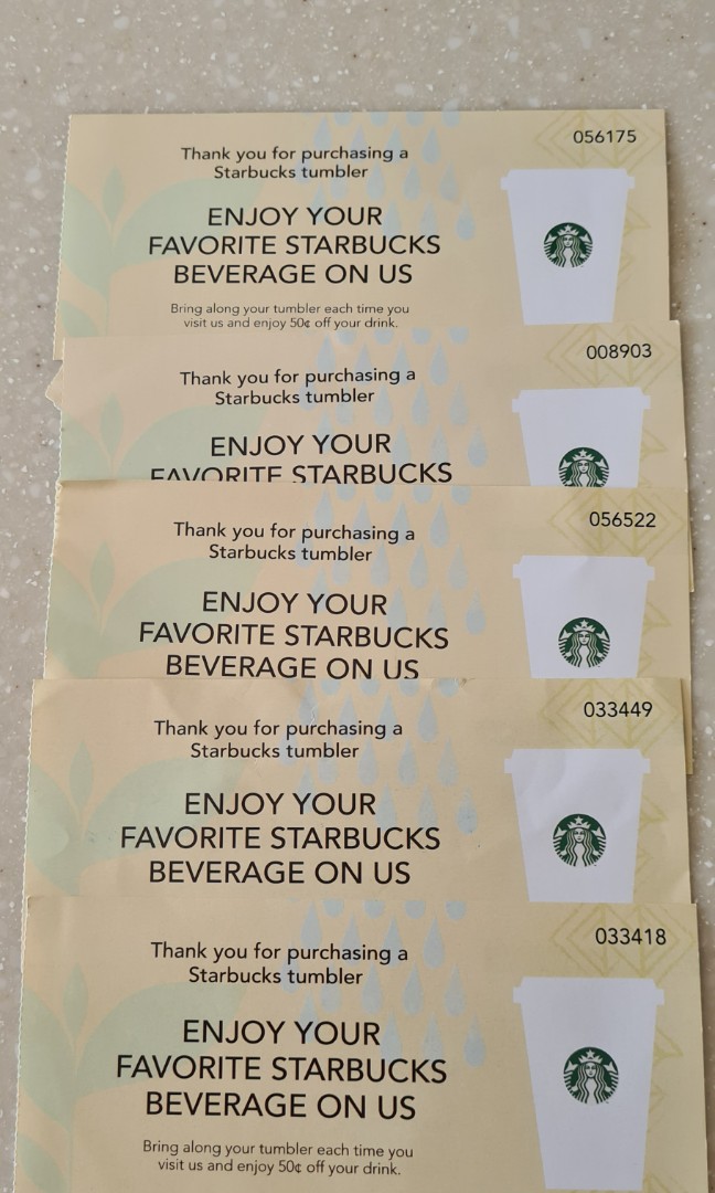 Starbucks voucher, Tickets & Vouchers, Vouchers on Carousell