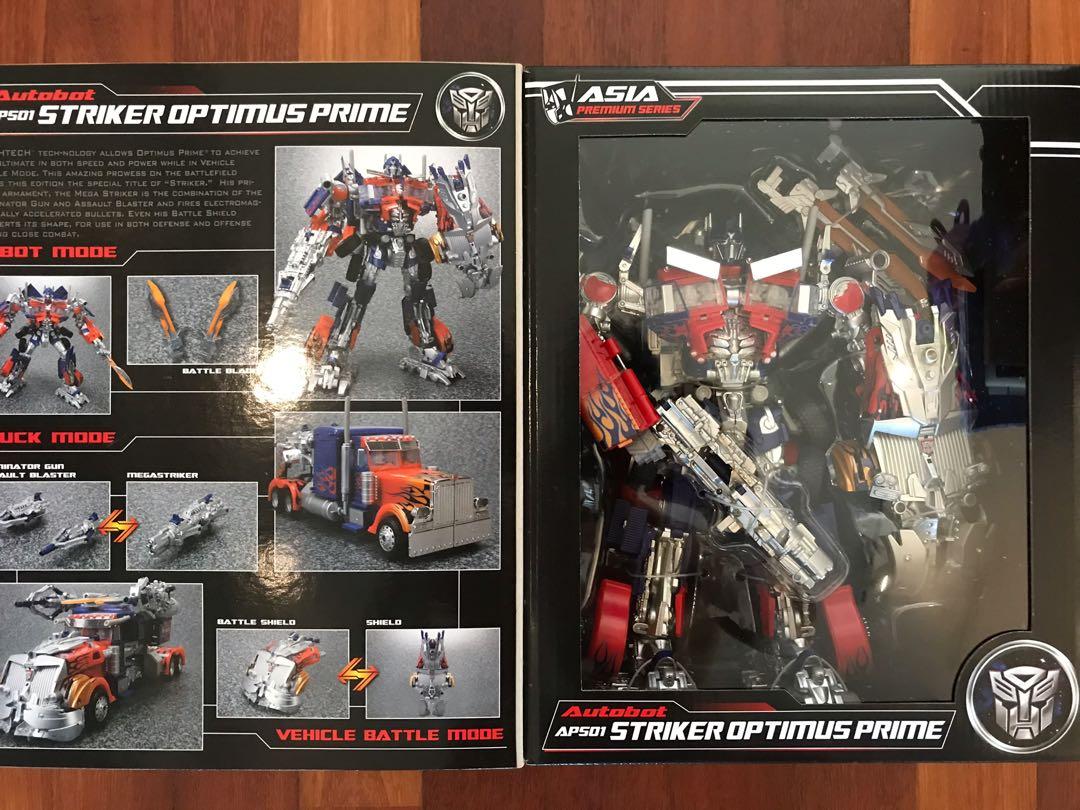 Takara Transformers Asia Premium Series APS-01 Striker Optimus Prime leader class, Hobbies ...