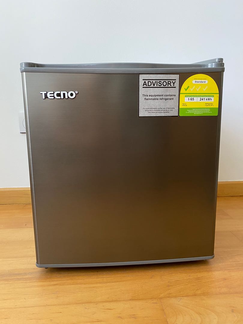 Tecno mini bar fridge with stainless steel look, TV & Home Appliances ...