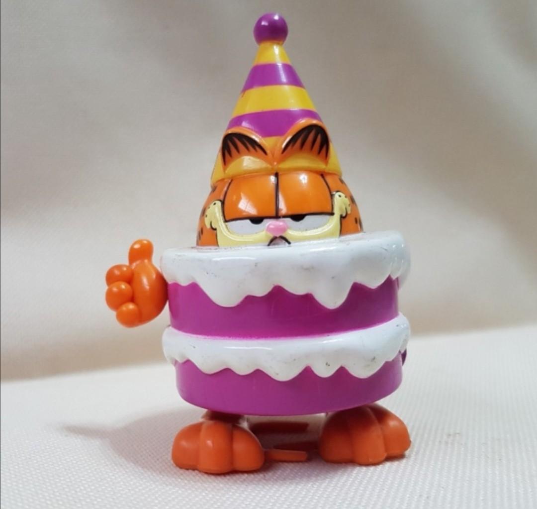Vintage 1990s Playmates Wind-Up Toy: Grumpy Party Pooper Garfield ...